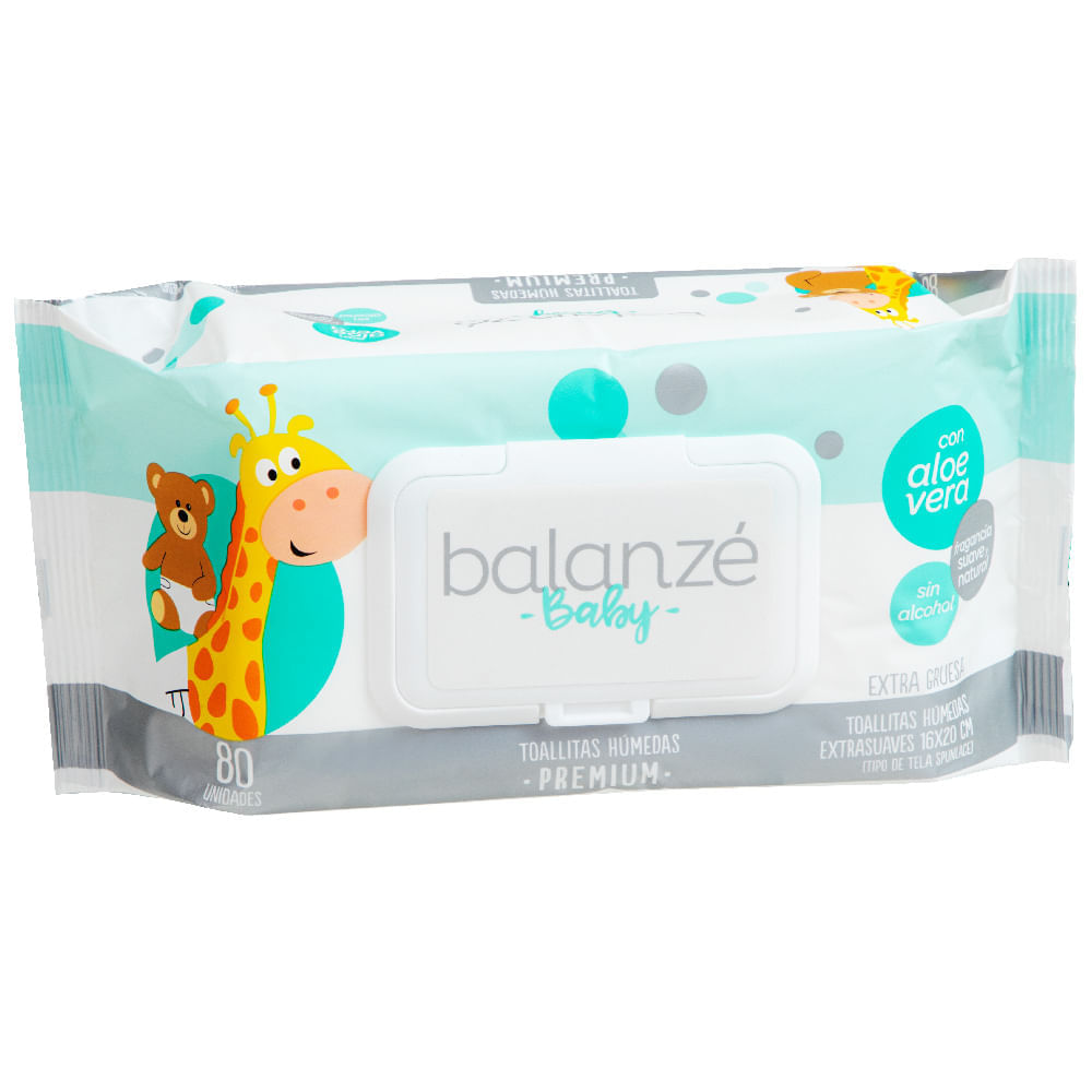Toallitas Húmedas BALANZÉ BABY Premium Paquete 80un - Shopstar