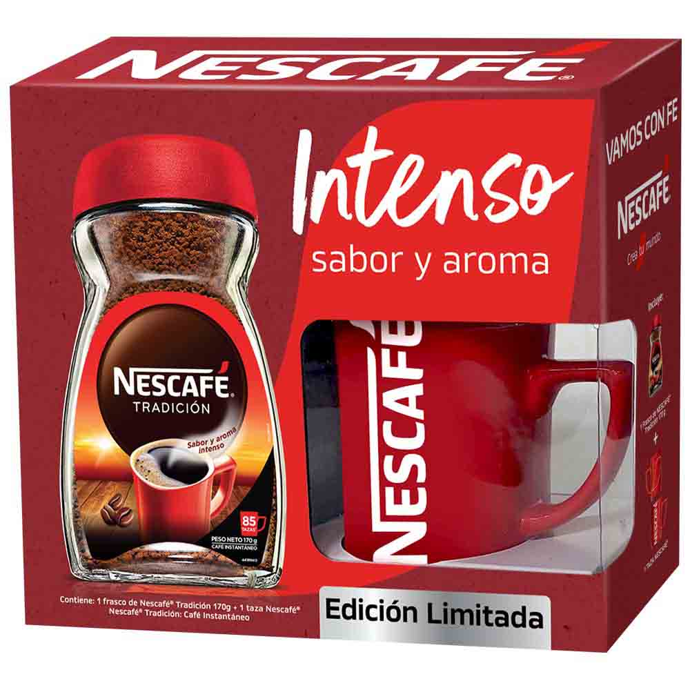 Pack Café NESCAFÉ Tradición Frasco 170g + Taza - Shopstar