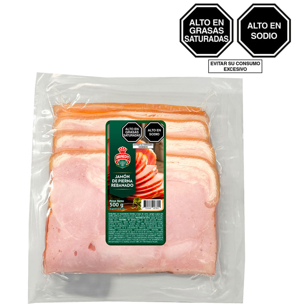 Jamón de Pierna BRAEDT Paquete 500g - Shopstar
