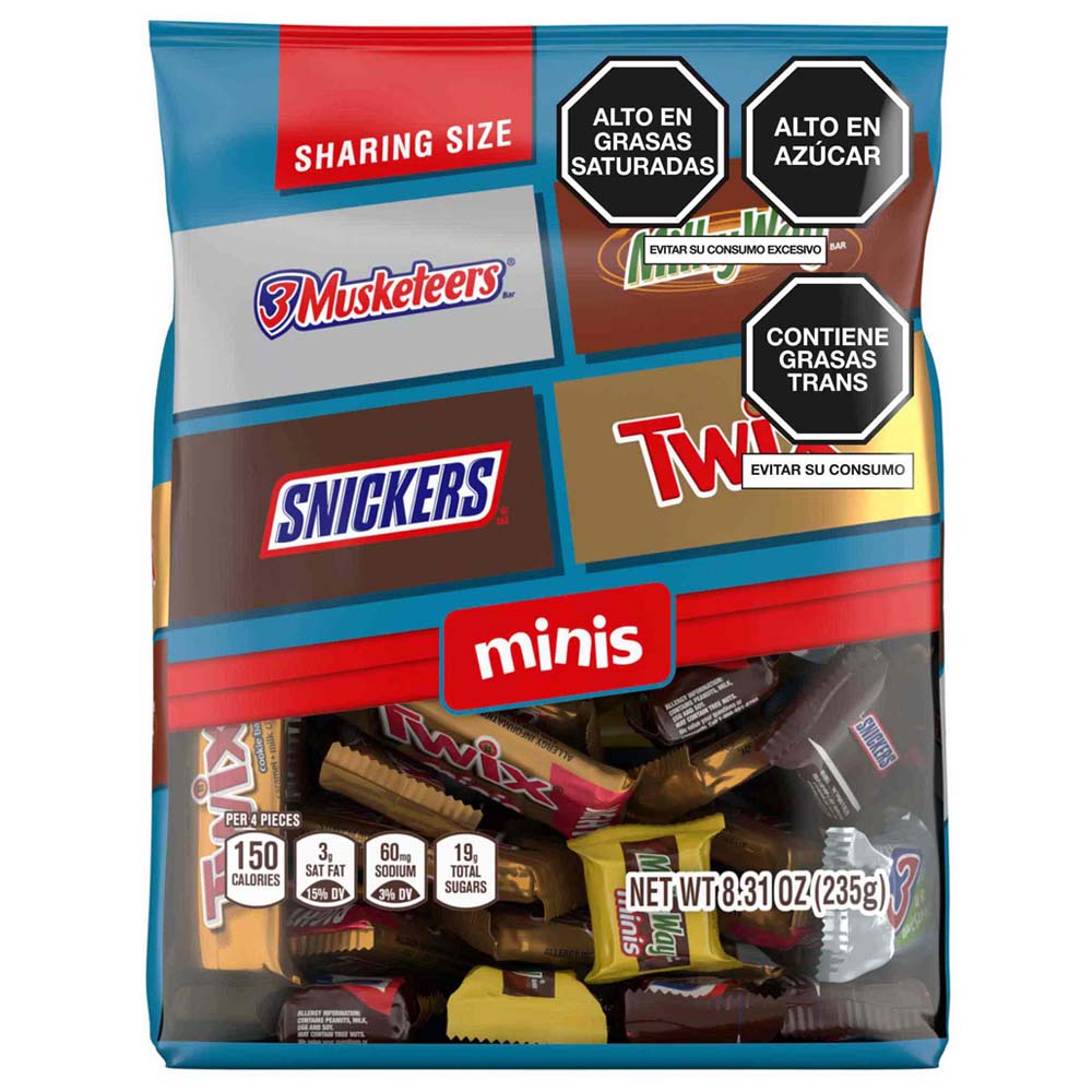 Chocolates Mini SNICKERS Bolsa 235g - Shopstar