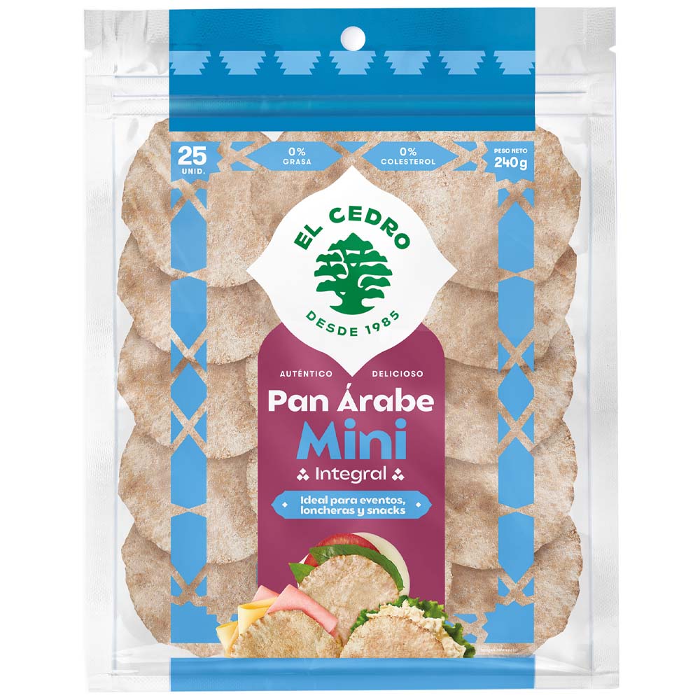 Pan Mini Árabe Integral EL CEDRO Bolsa 25 und - Shopstar