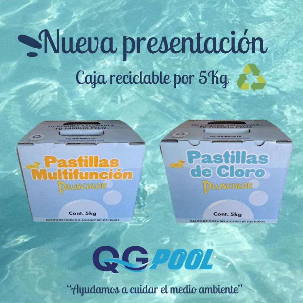 Cloro en pastillas multifunción Pluschlor Caja 5kg - Shopstar