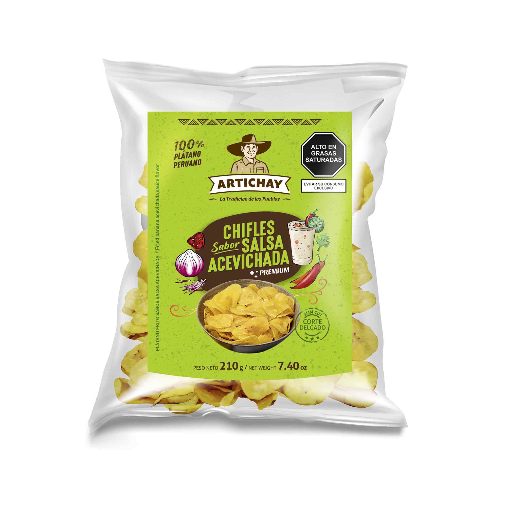 Chifles Dulces ARTICHAY Sabor a Salsa Acevichada Bolsa 210g - Shopstar