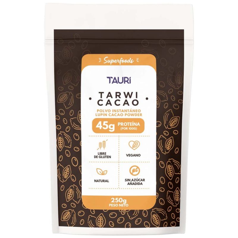 Polvo Instantáneo de Tarwi TAURI con Cacao en Polvo Doypack 250g - Shopstar