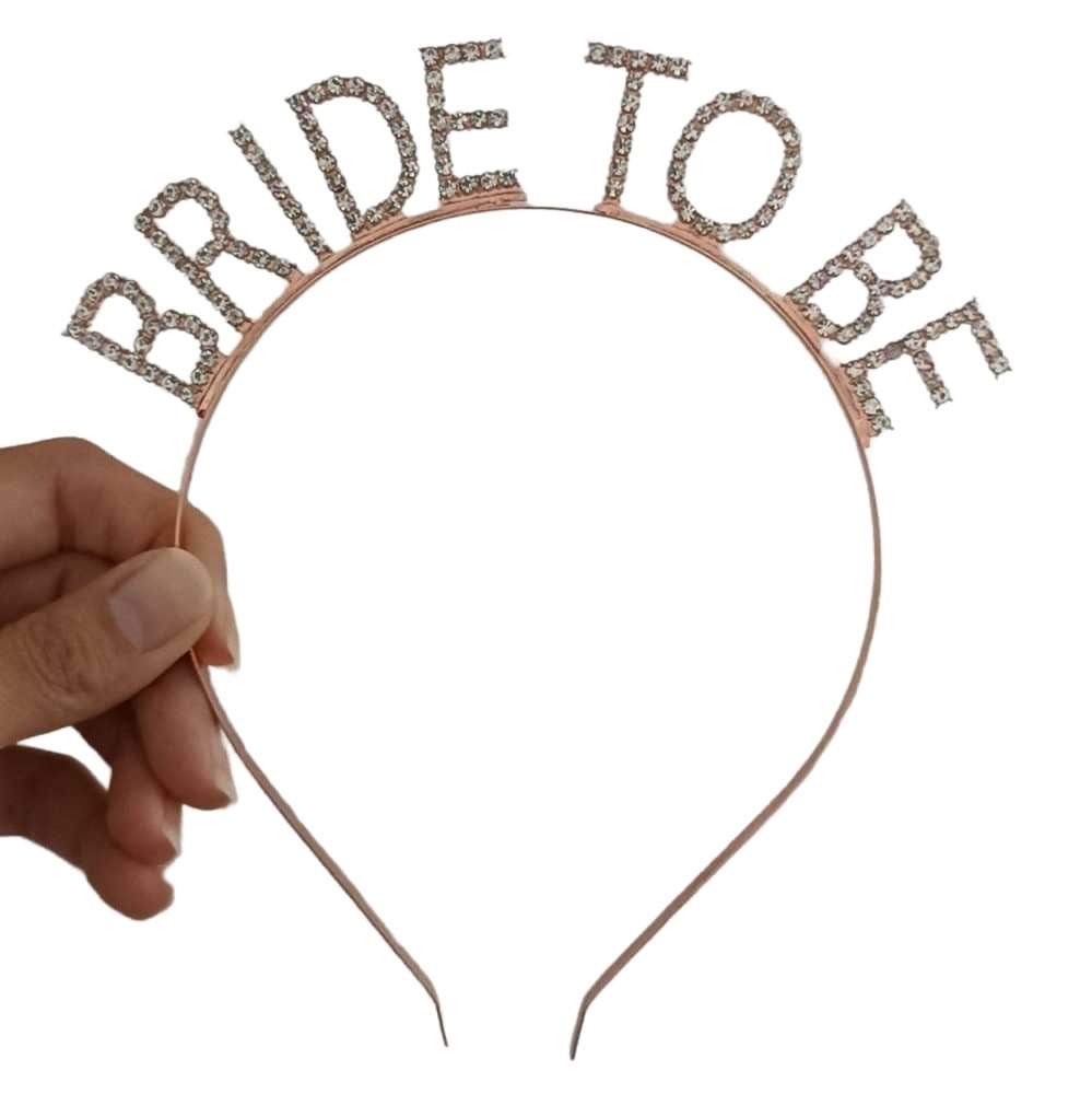 Set de banda y velo oro rosa bride to be para la novia despedida de ...