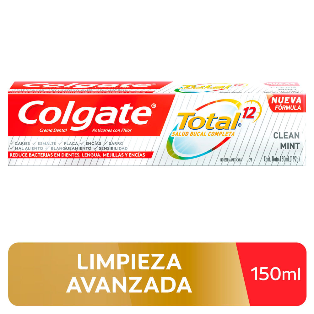 Crema Dental Colgate Total Clean Mint - Tubo 150 ML - Shopstar