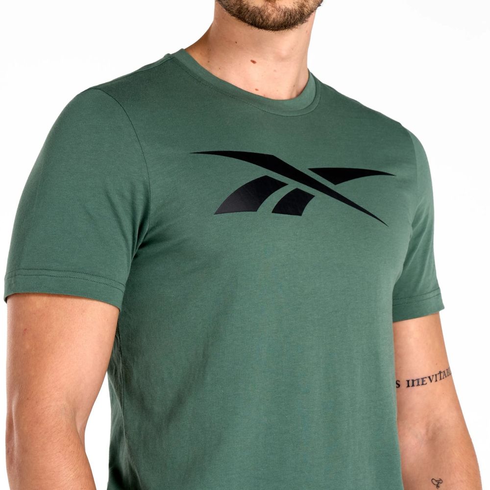 Polo Deportivo Reebok Gs Vector Tee 100206022 Verde - Shopstar