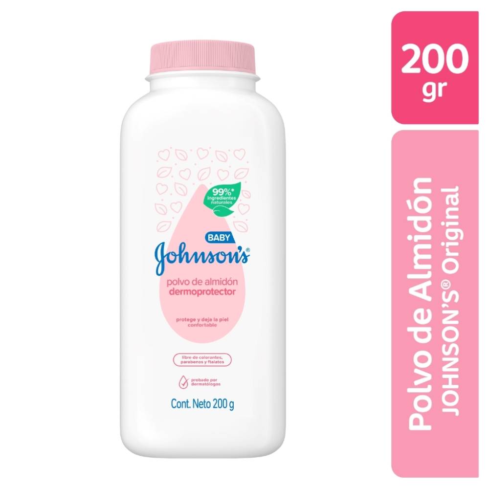 Talco de Almidón para Bebé Johnson's Baby Dermoprotector - Botella ...