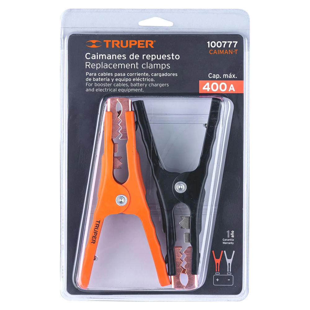 Set de Pinzas Pasa Corriente 6 AWG 2 Und Truper 100777 - Shopstar