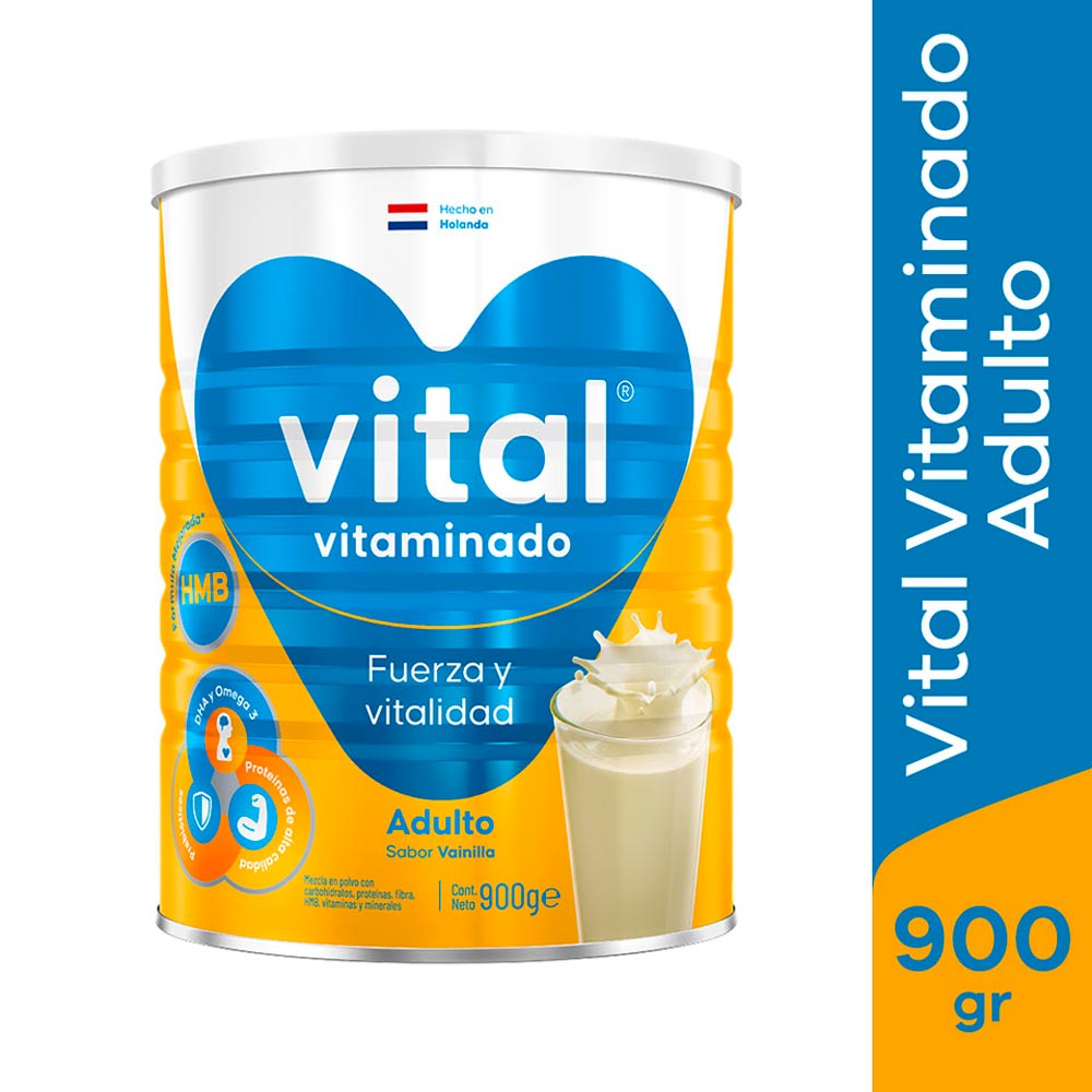 Vital Vitaminado Adulto 900G Sabor vainilla - Shopstar