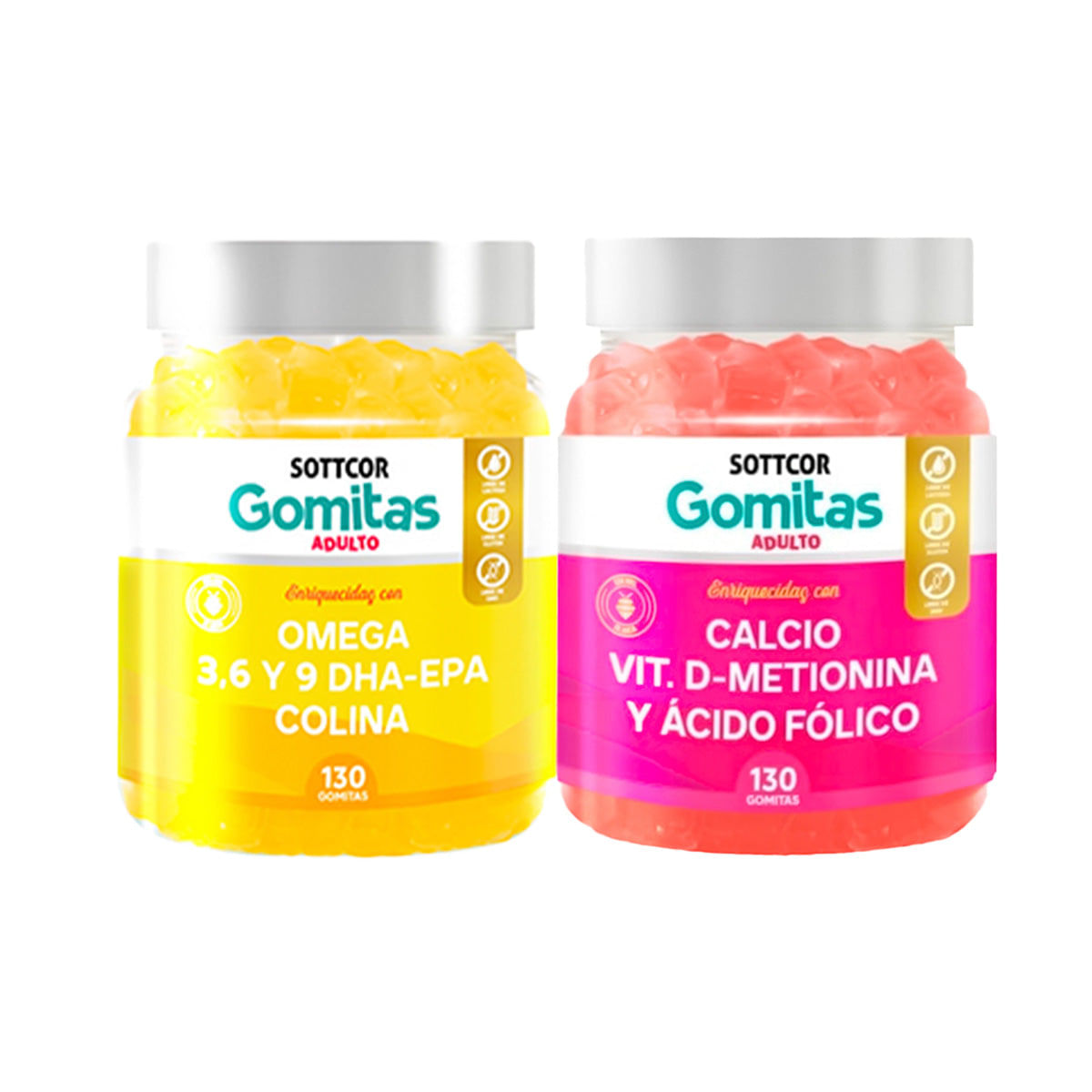 Gomitas Omega 3 + Gomitas de Calcio Adulto - Shopstar
