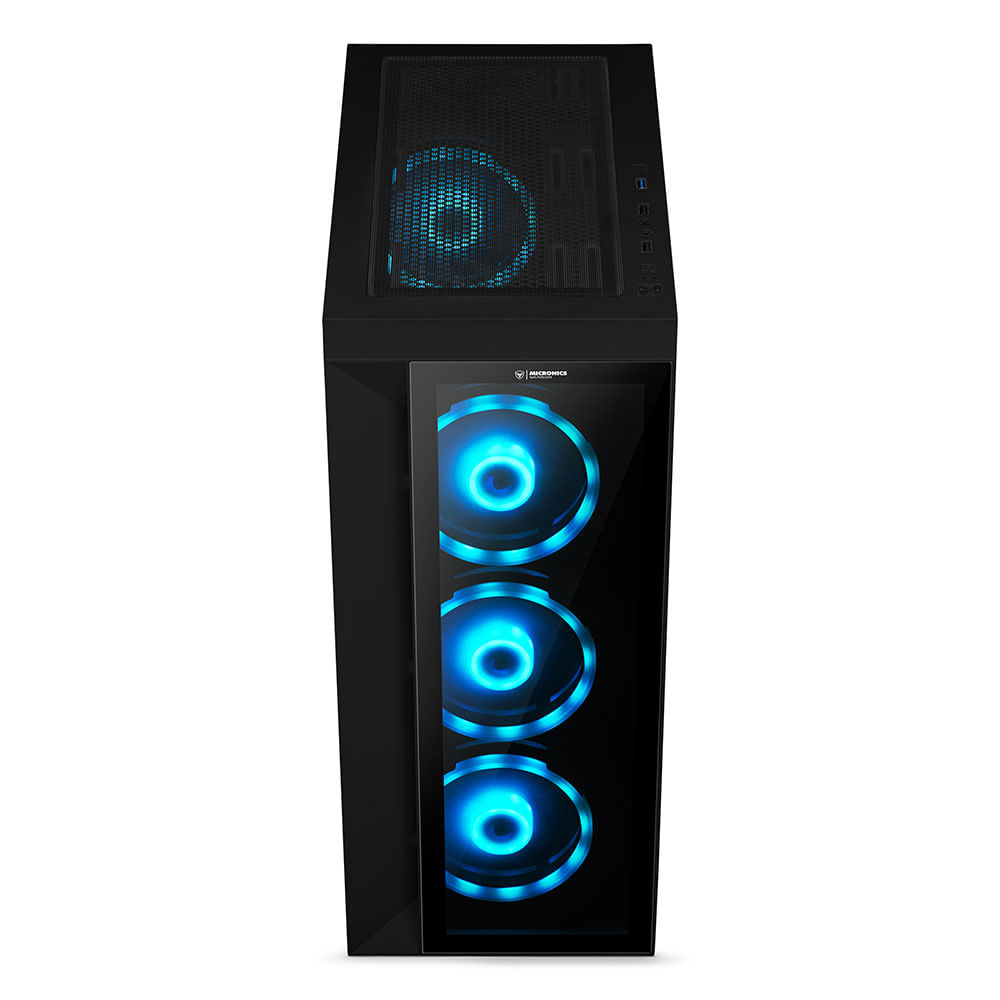Case Gamer Micronics Warrior MIC CG803, USB 3.0, 4 Fan ARGB - Shopstar