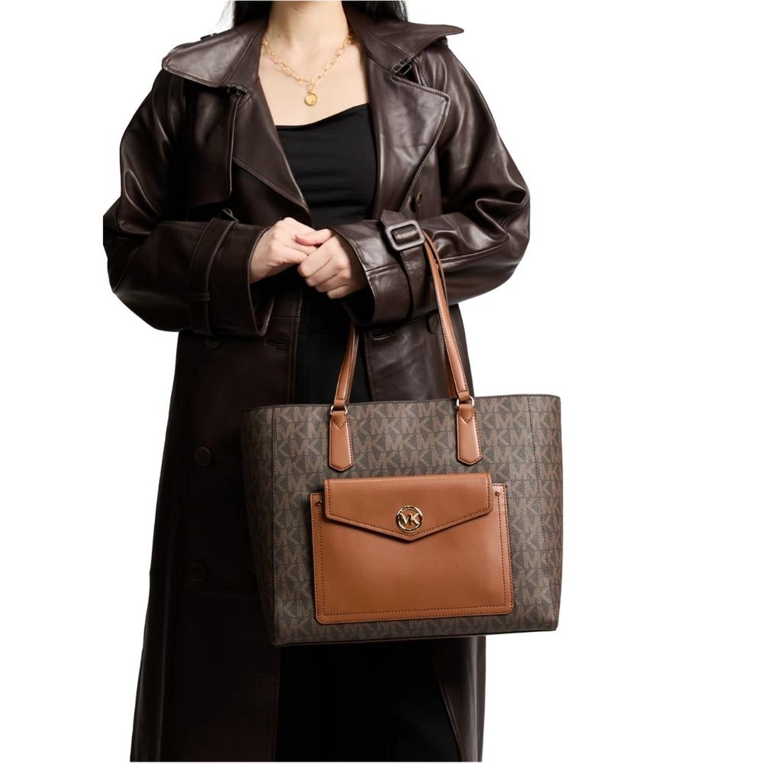 Cartera Tote Michael Kors Joey Porta Laptop - Marron - Shopstar