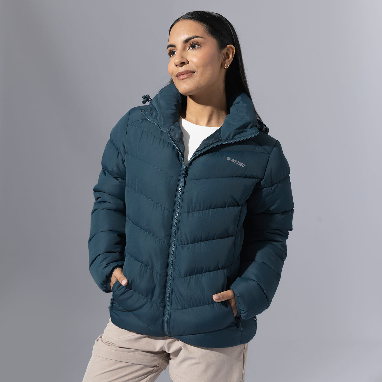 Casaca Deportiva Mujer Lily+ H007987030124 Hi-Tec Azul - Shopstar