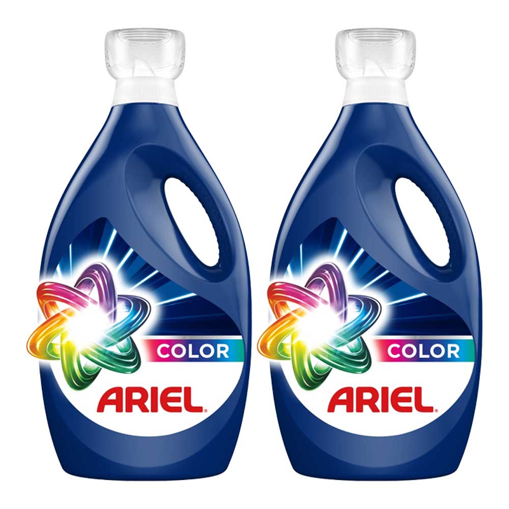 Pack Detergente Líquido ARIEL Color Botella 2800ml x 2un - Shopstar