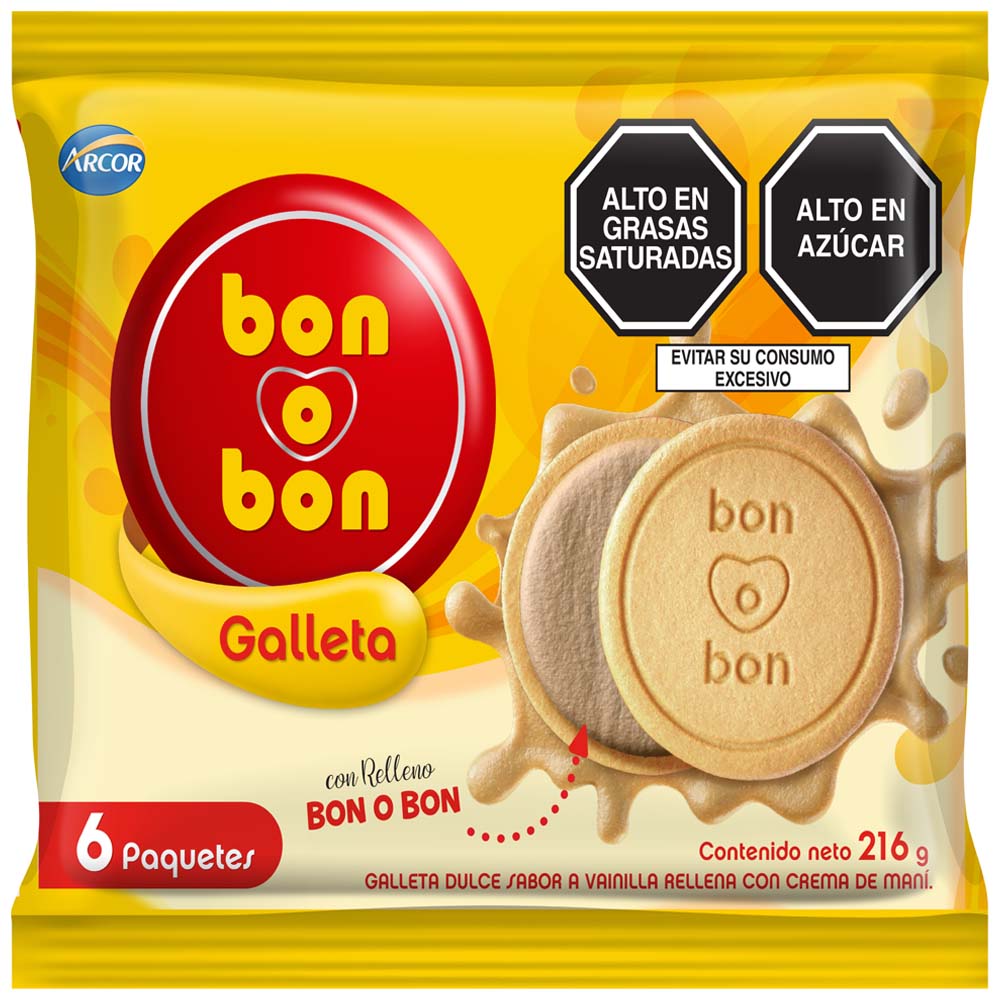 Galleta de Vainilla BON O BON Bolsa 216g - Shopstar