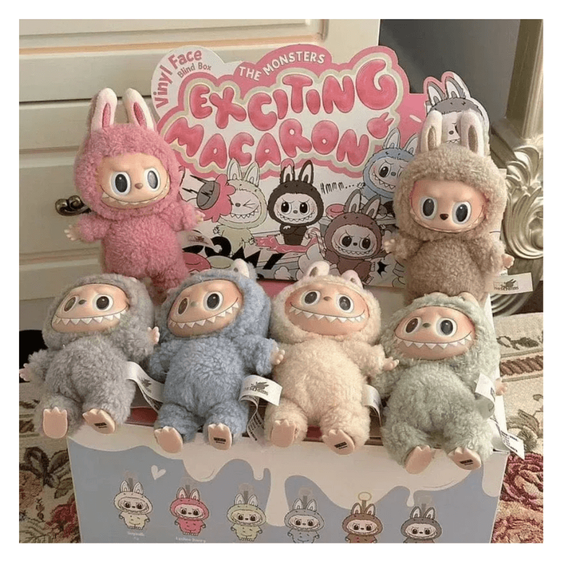 Labubu Muñeco Dupe Exiting Macaron de Alta Calidad Replica - Shopstar