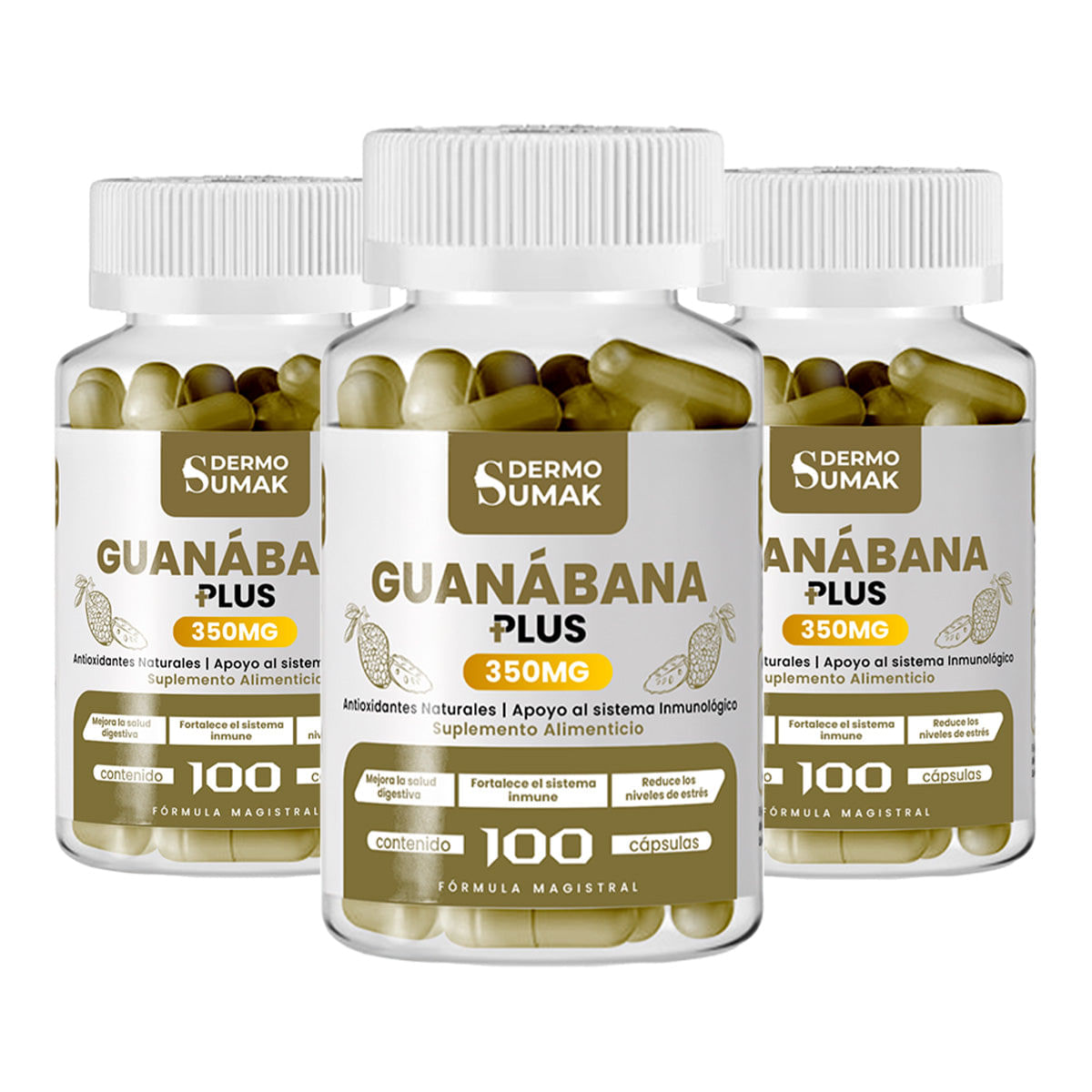 Guanabana Plus 350mg -100 Cap - Dermo Sumak 3 und - Shopstar