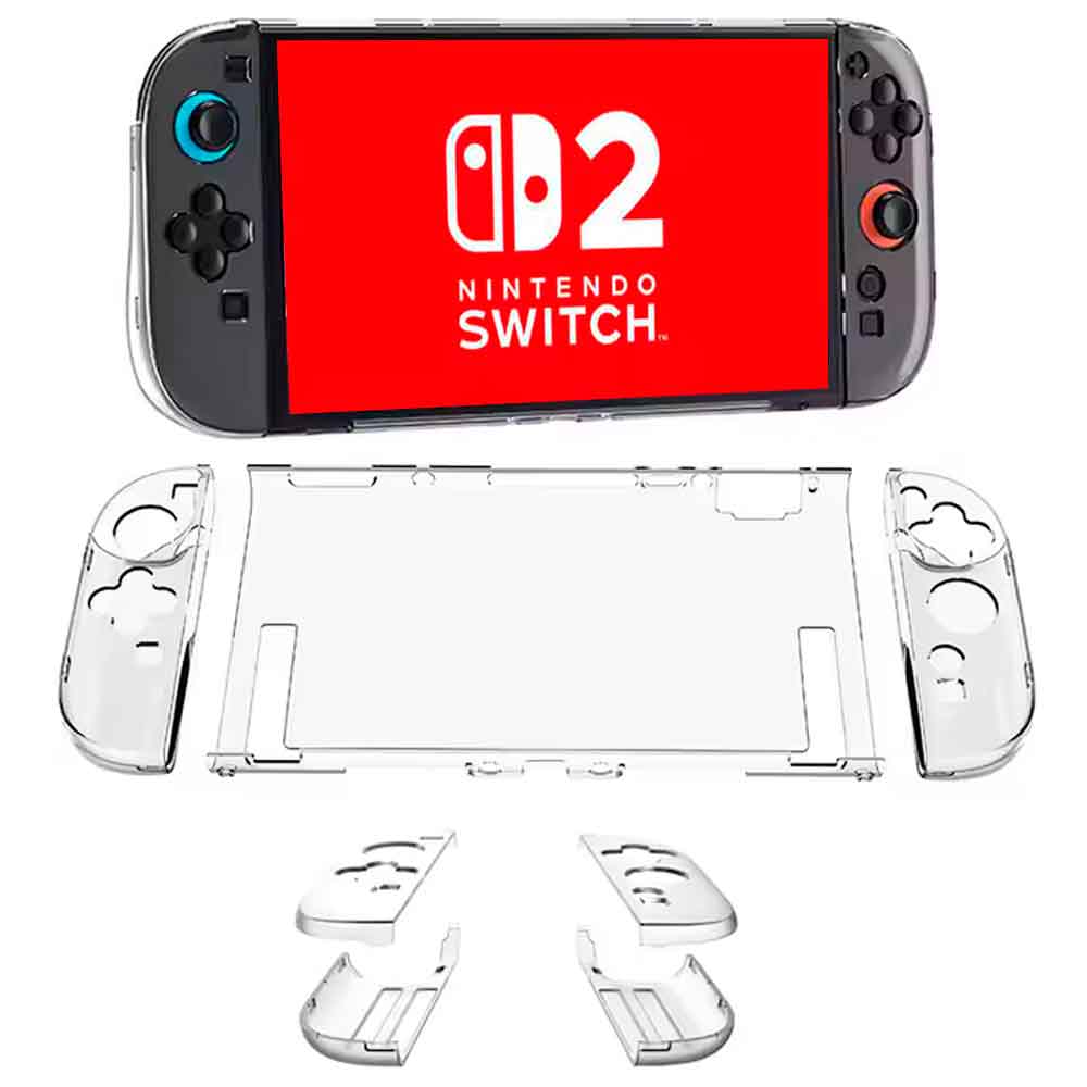 Case para Nintendo Switch 2 Transparente 5 Piezas Rígido - Shopstar