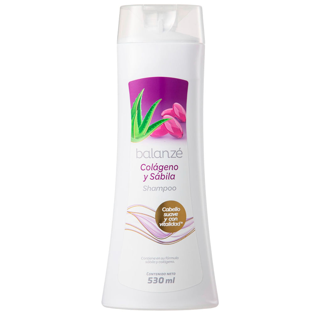 Shampoo BALANZÉ Colágeno y Sábila Frasco 530ml - Shopstar