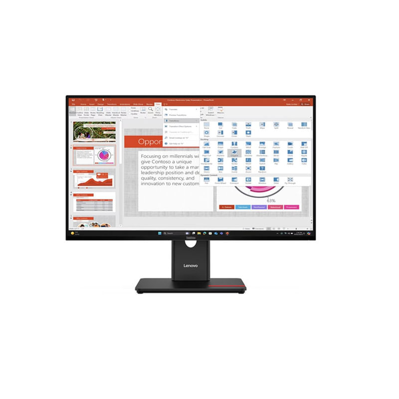 Monitor Lenovo ThinkVision T27-40 27 Pulgadas FHD IPS HDMI DP VGA USBC ...