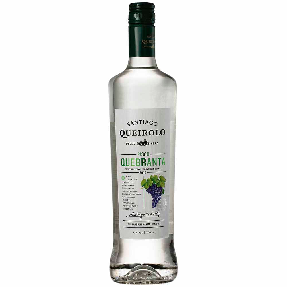 Pisco SANTIAGO QUEIROLO Quebranta Botella 750ml - Shopstar