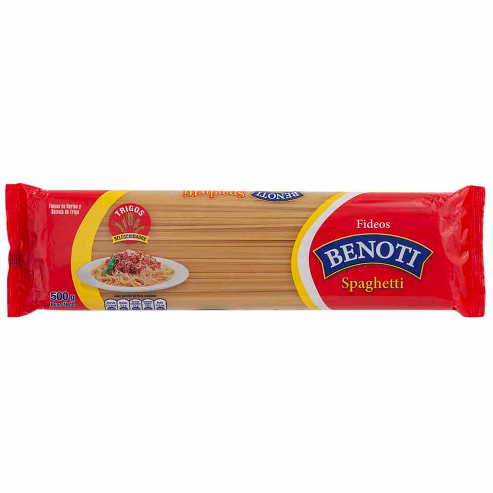 Fideos Spaguethi BENOTI Paquete 500g - Shopstar