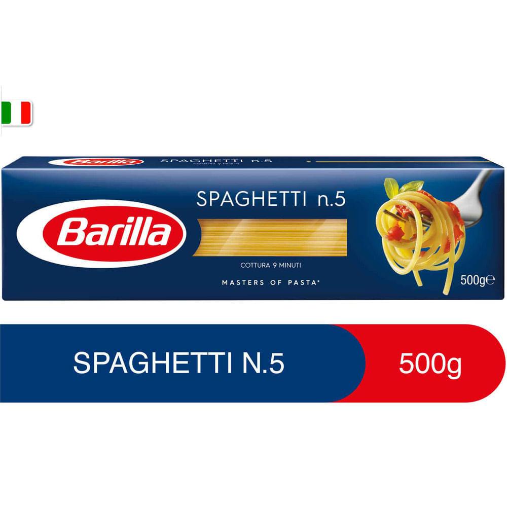 Fideos Spaghetti #5 BARILLA Caja 500g - Shopstar