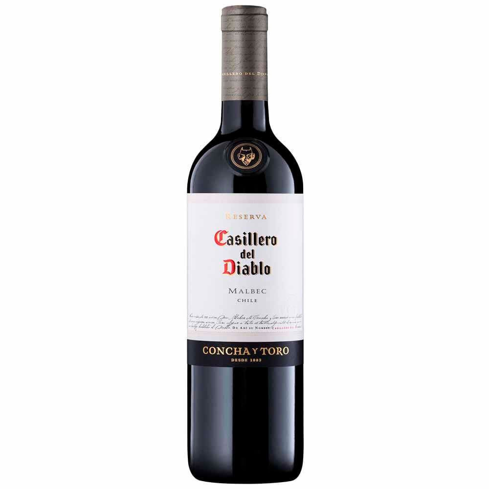 Vino CASILLERO DEL DIABLO Malbec Reserva Botella 750ml - Shopstar
