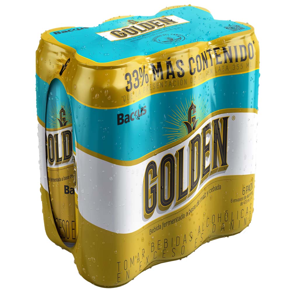 Cerveza GOLDEN Lata 473ml Paquete 6un - Shopstar