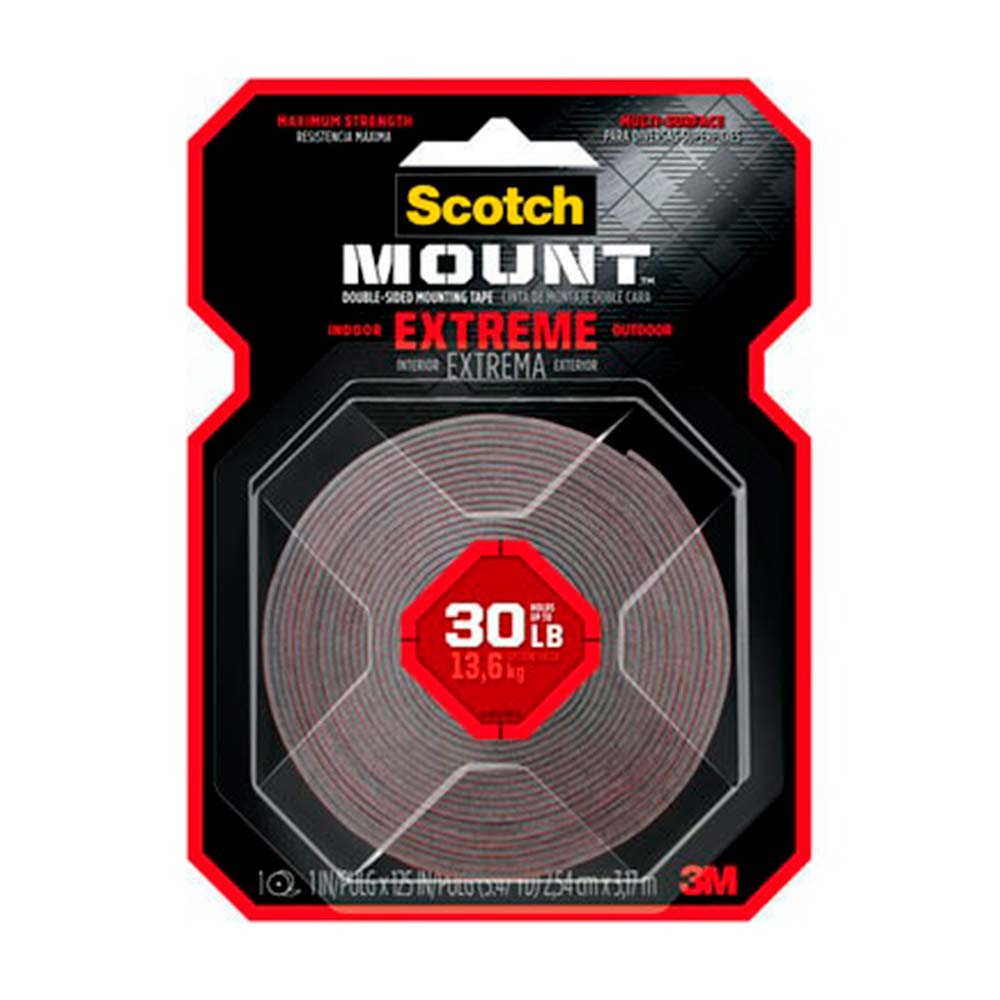 Cinta de doble contacto extrema 3M 25.4mmx3.17mm - Shopstar